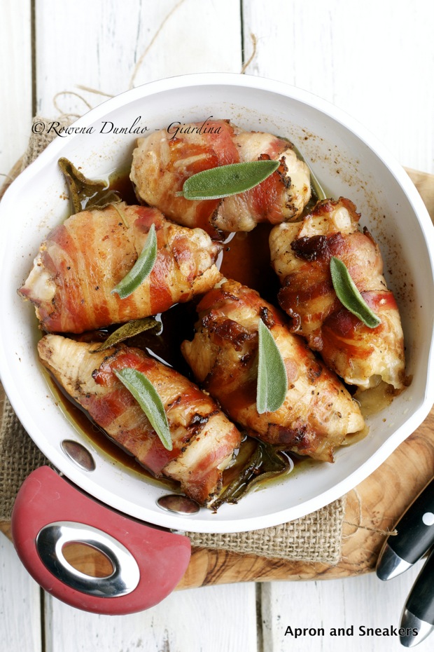 Pancetta-Wrapped Chicken Rolls Stuffed With Provolone & Sage with ...