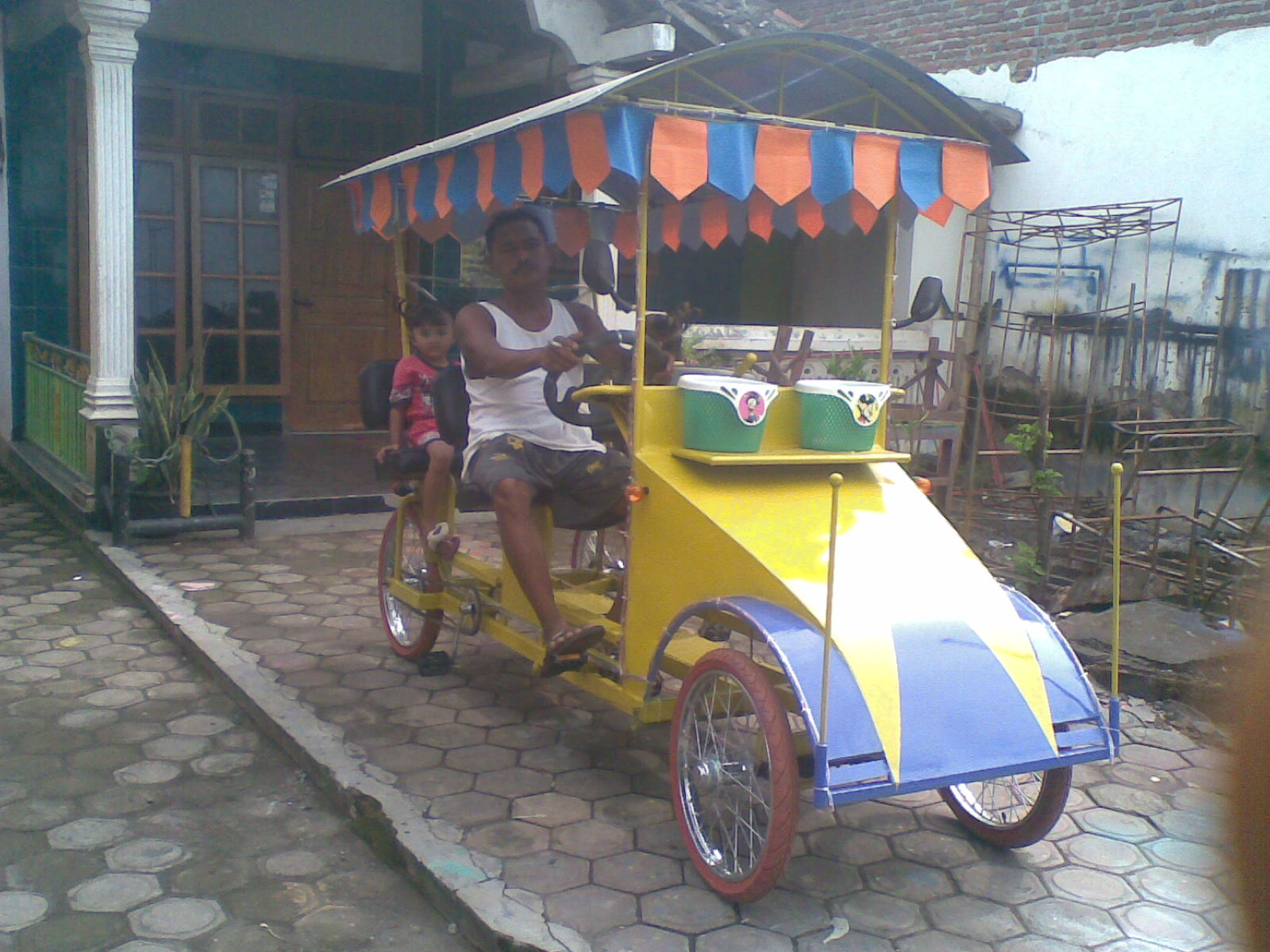 082131404044 BECAK SEPEDA GOWES CINTA SURABAYA SIDOARJO GRESIK LAMONGAN ...