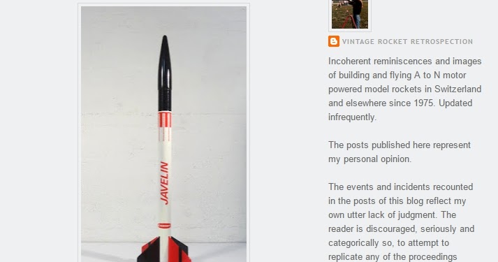 Model Rocket Building: Vintage Rocket Retrospective Blog