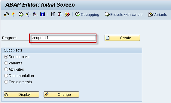 Belajar Abap: Create Abap Simple Report
