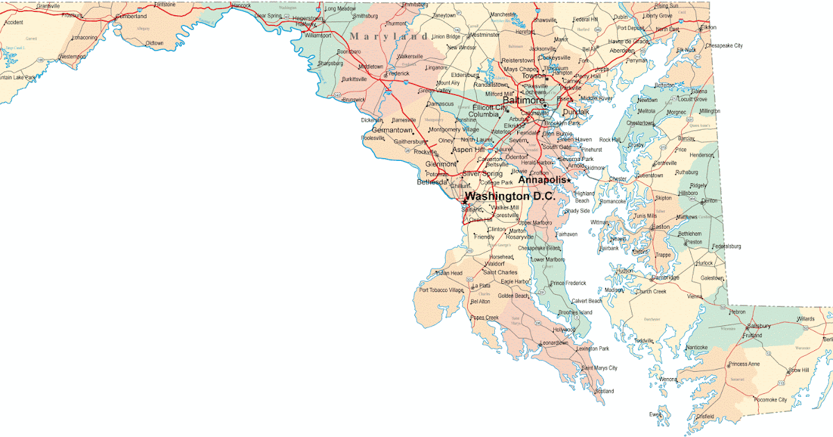 Maryland State Map
