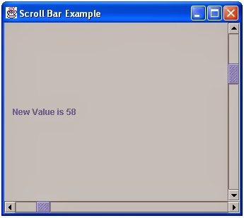 JScrollBar in Java Swing