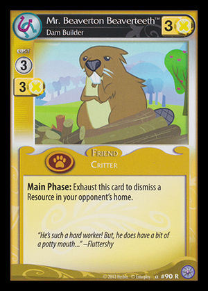 MLP Mr. Beaverton Beaverteeth, Dam Builder CCG Cards | MLP Merch
