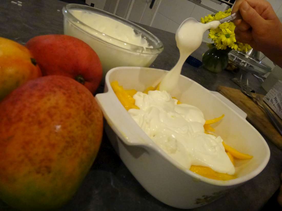 Hell Yeah: Greek Style Mango Pudding