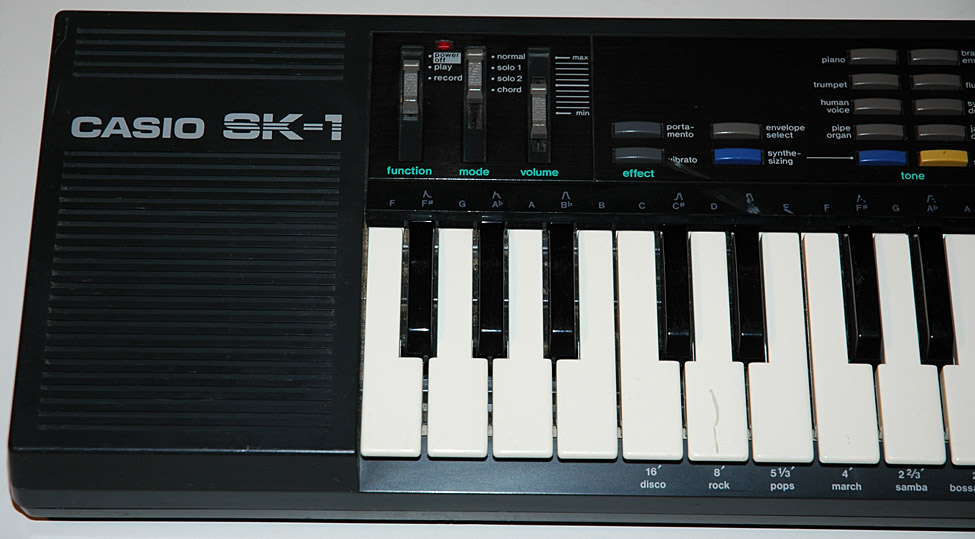 MATRIXSYNTH: VINTAGE CASIO SK-1 SAMPLING KEYBOARD