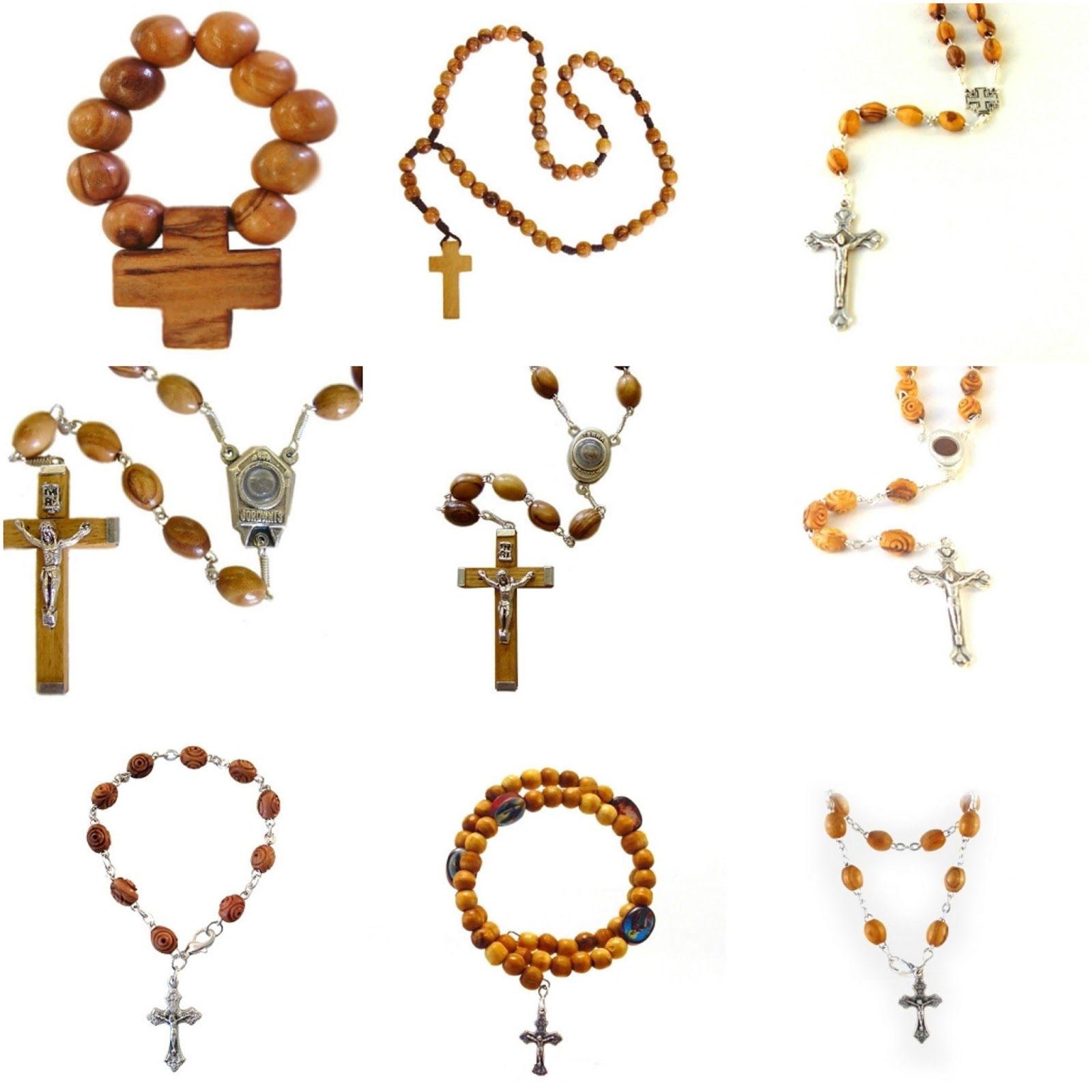 Types of Olive Wood Rosary - Hand Made in Bethlehem | Olive Wood Gifts