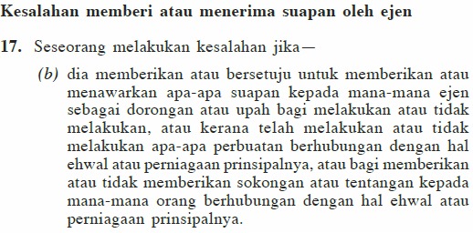EMPAT KESALAHAN UTAMA RASUAH BERDASARKAN AKTA SPRM 2009 (AKTA 694) DI ...