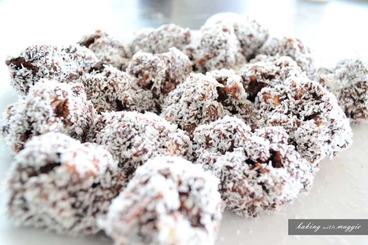 baking with maggie.: chocolate coconut balls.