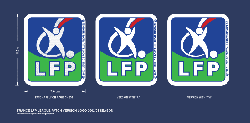 Football teams shirt and kits fan: France Ligue 1 LFP 2002-05 Patch