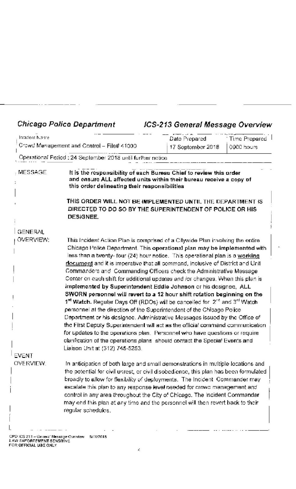 Second City Cop: September 2018