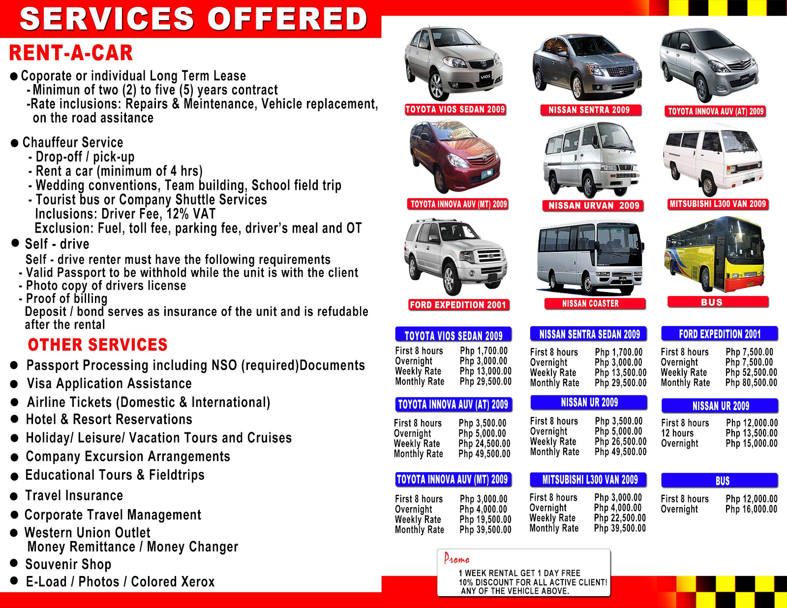 ABUNDANCE TRANSWORLD TRANSPORT & TRAVEL TOURS INC.