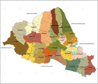 Peta Kabupaten Banyumas Versi Cetak | Gambar Peta Kabupaten Banyumas ...