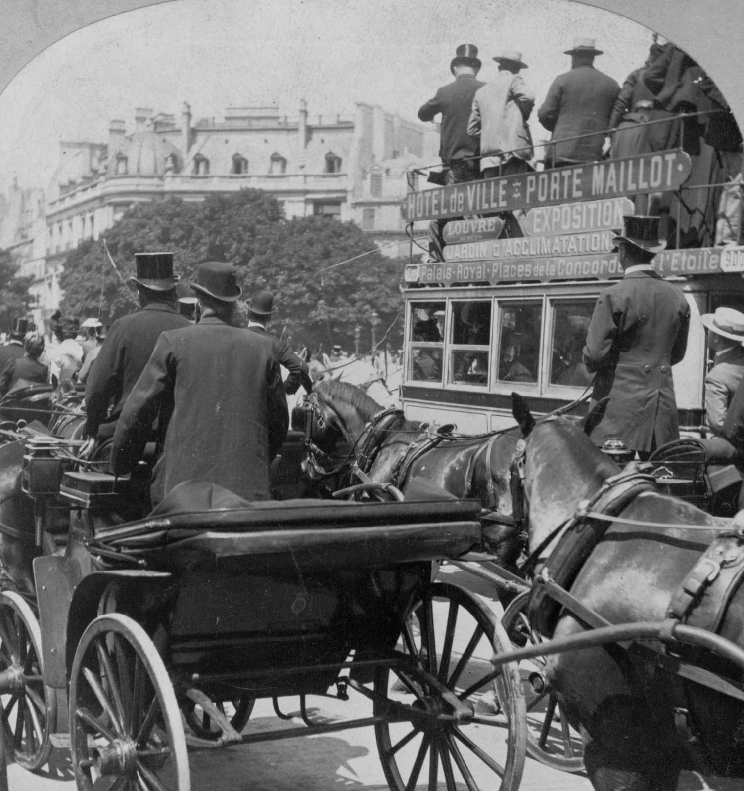 The Chubachus Library of Photographic History: View of Carriage Traffic ...