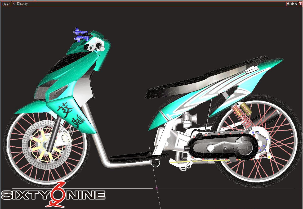 GTA SA DRAG BIKE MOD: VARIO MODIF IJO BY DENIS ADHA