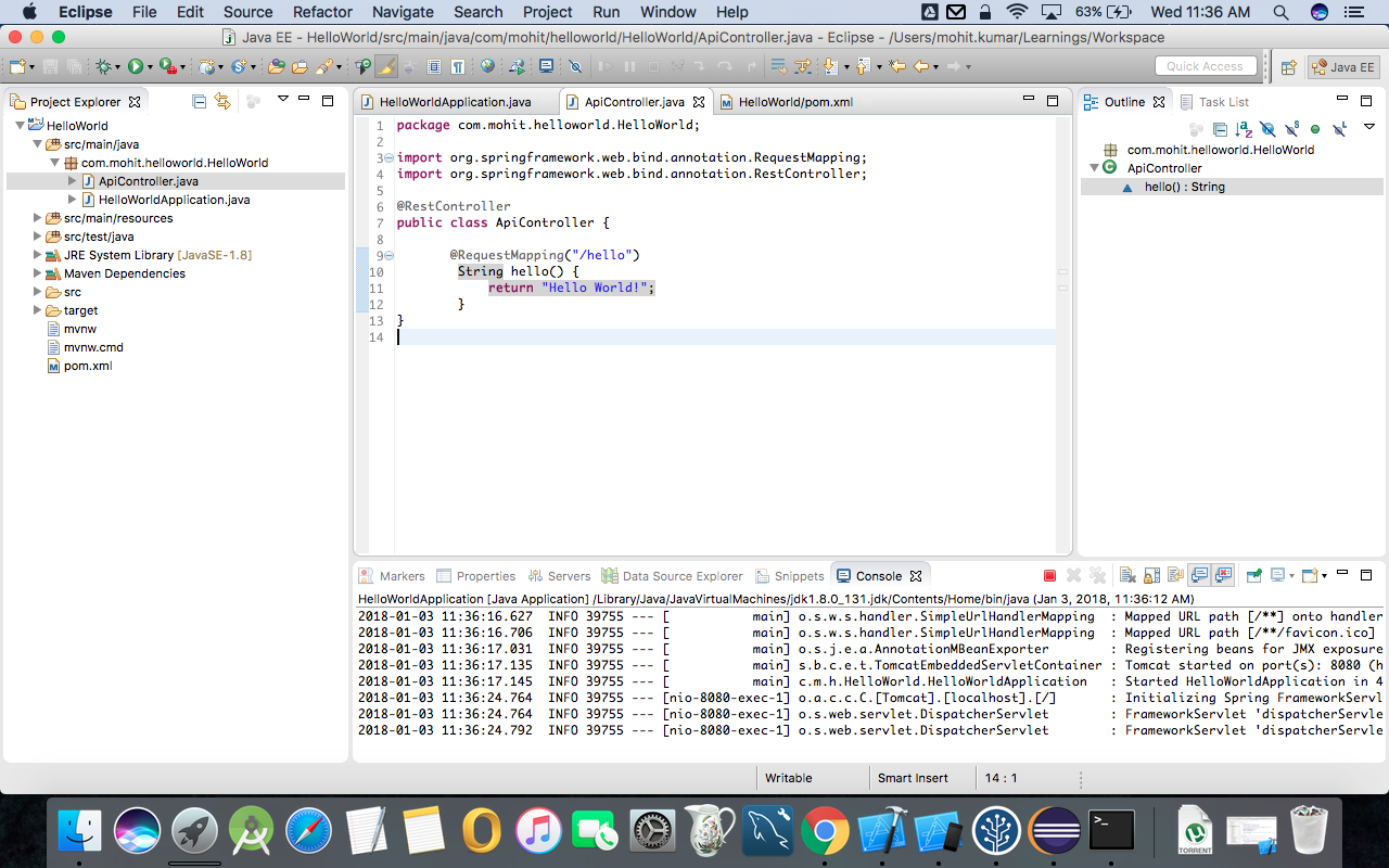 #1 My First Rest API With Spring Boot Freamwork