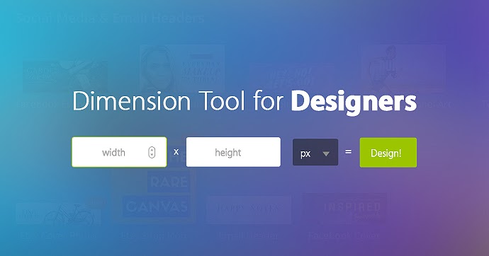Dimension Tool for Designers | ydlabs