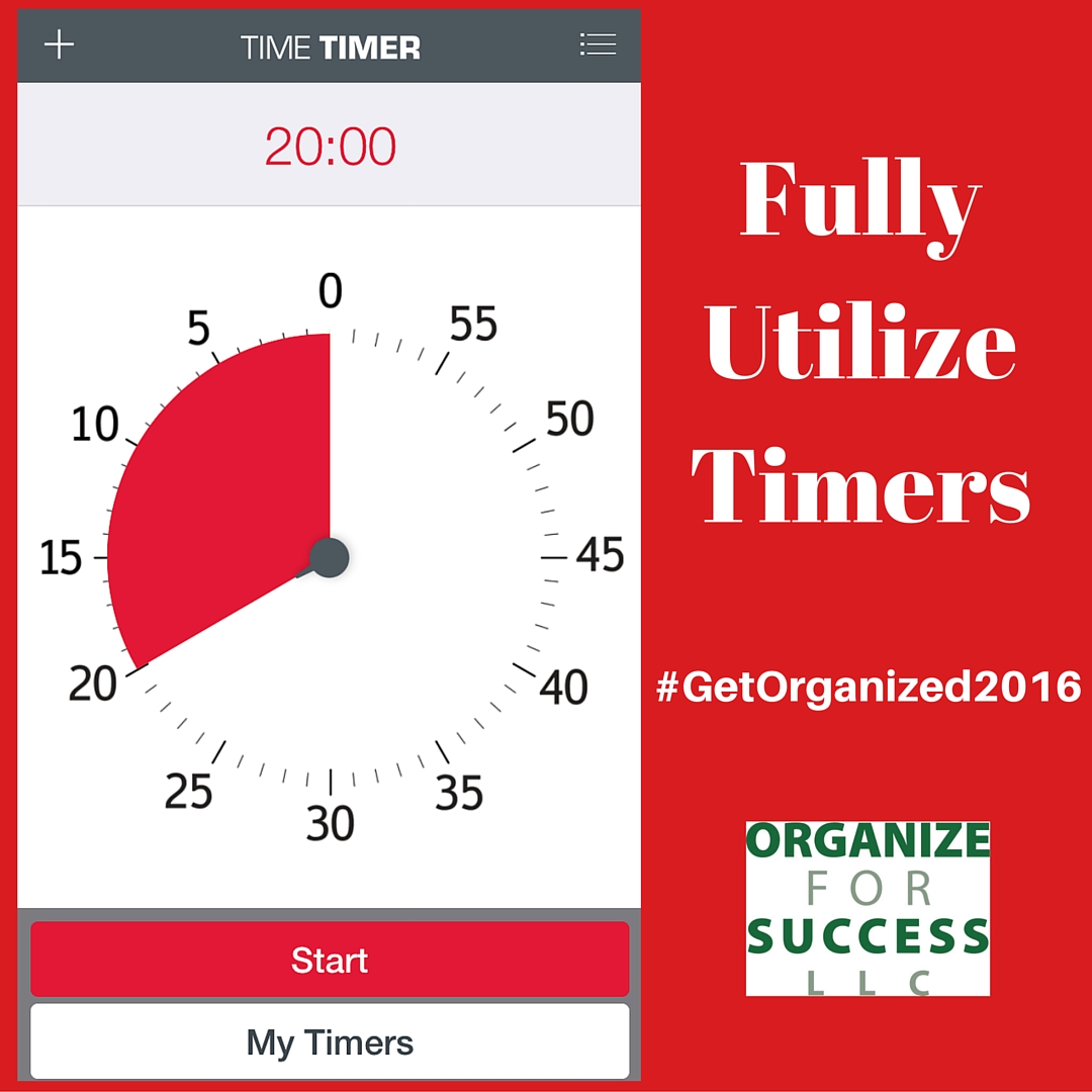 Tips To Organize For Success: Use a Timer to Boost Productivity