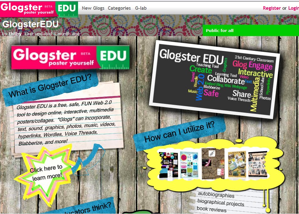 Aprender está en TIC: GLOGSTERS: PÓSTERS DIGITALES