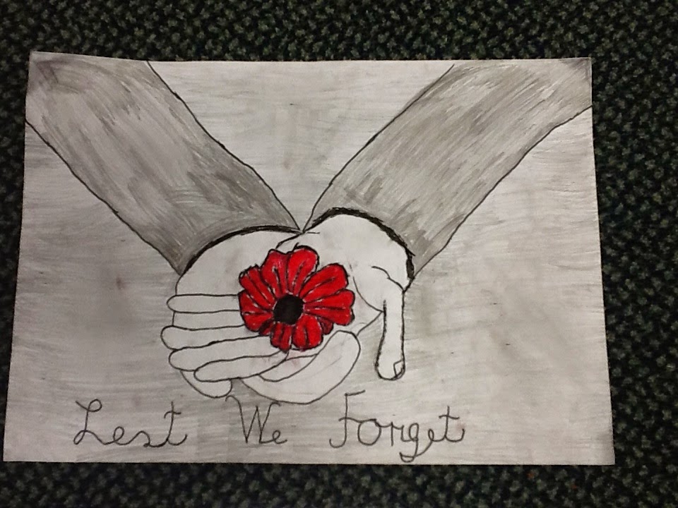 Lichtenstein Class: Remembrance Day Art