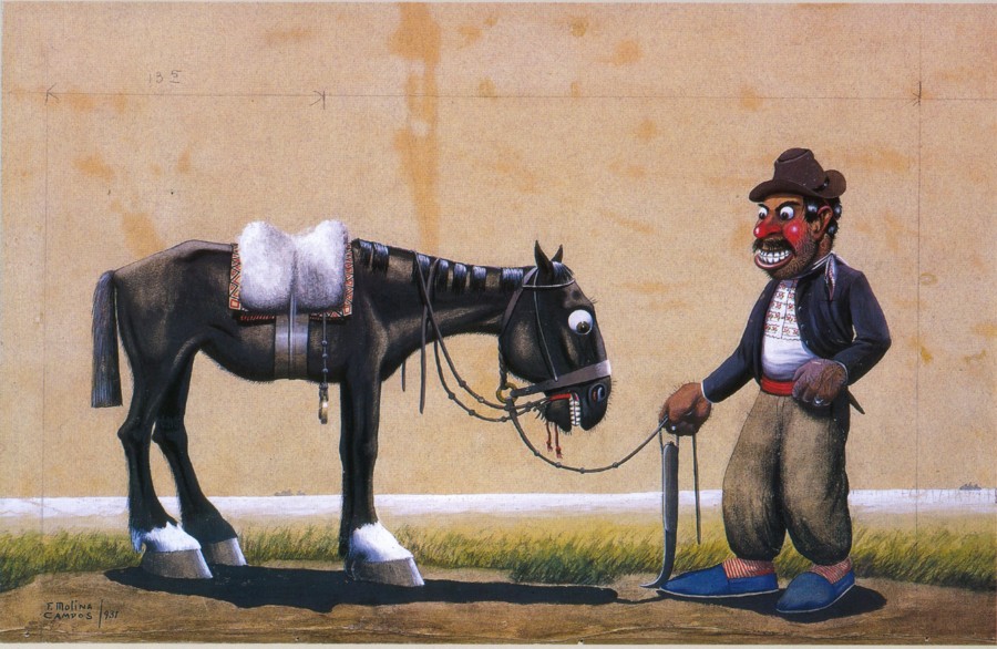 The Club of Compulsive Readers: El Martín Fierro con dibujos de Molina ...