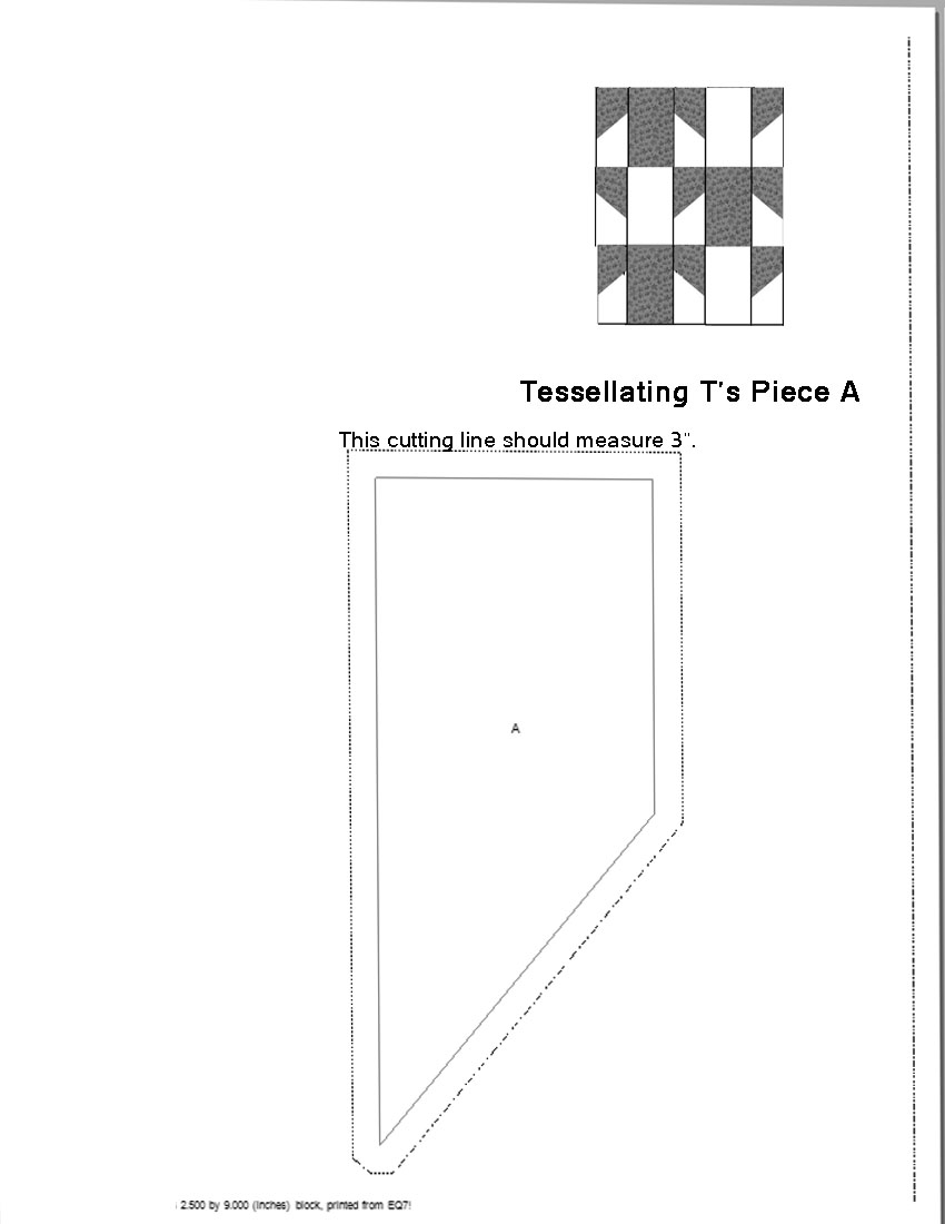 Barbara Brackman's MATERIAL CULTURE: T Blocks 3: Tessellating T's Free ...