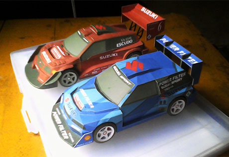 Suzuki Cultus Pikes Peak Version Paper Model | Paperized Crafts