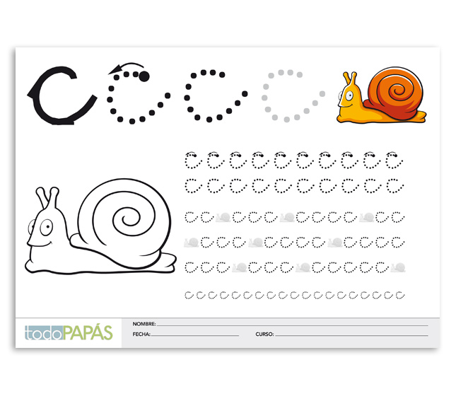 Aprende Brincando: Caligrafia - Letra C