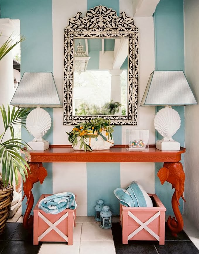 Bricolage e Decoração: Decoração do Hall de Entrada com Inspiração no Azul