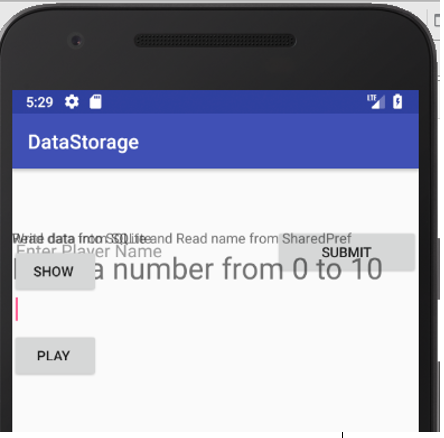 MDAD: Lab7 Shared Preferences and SQLite Database (Part2)