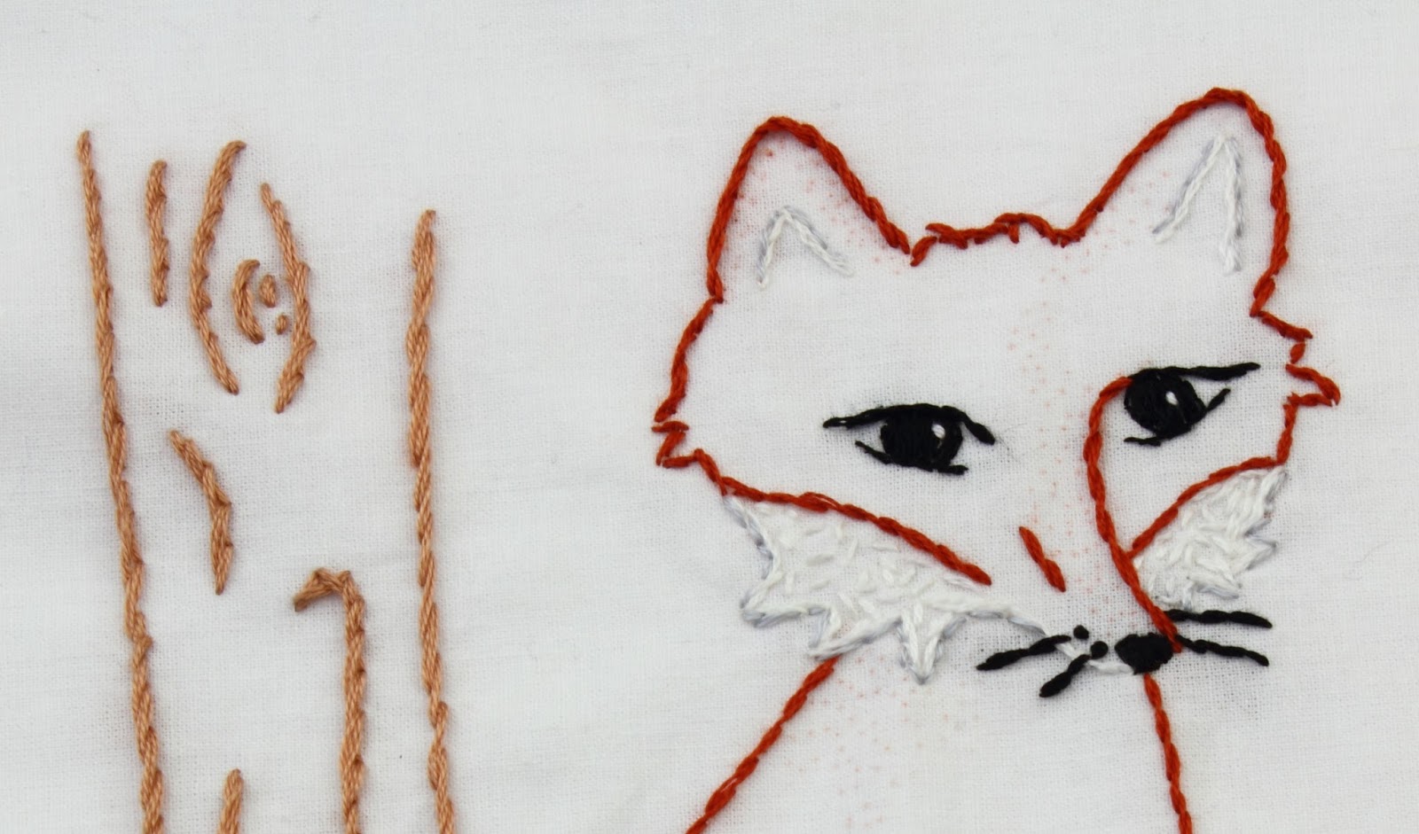 big B: Fox Embroidery Pattern
