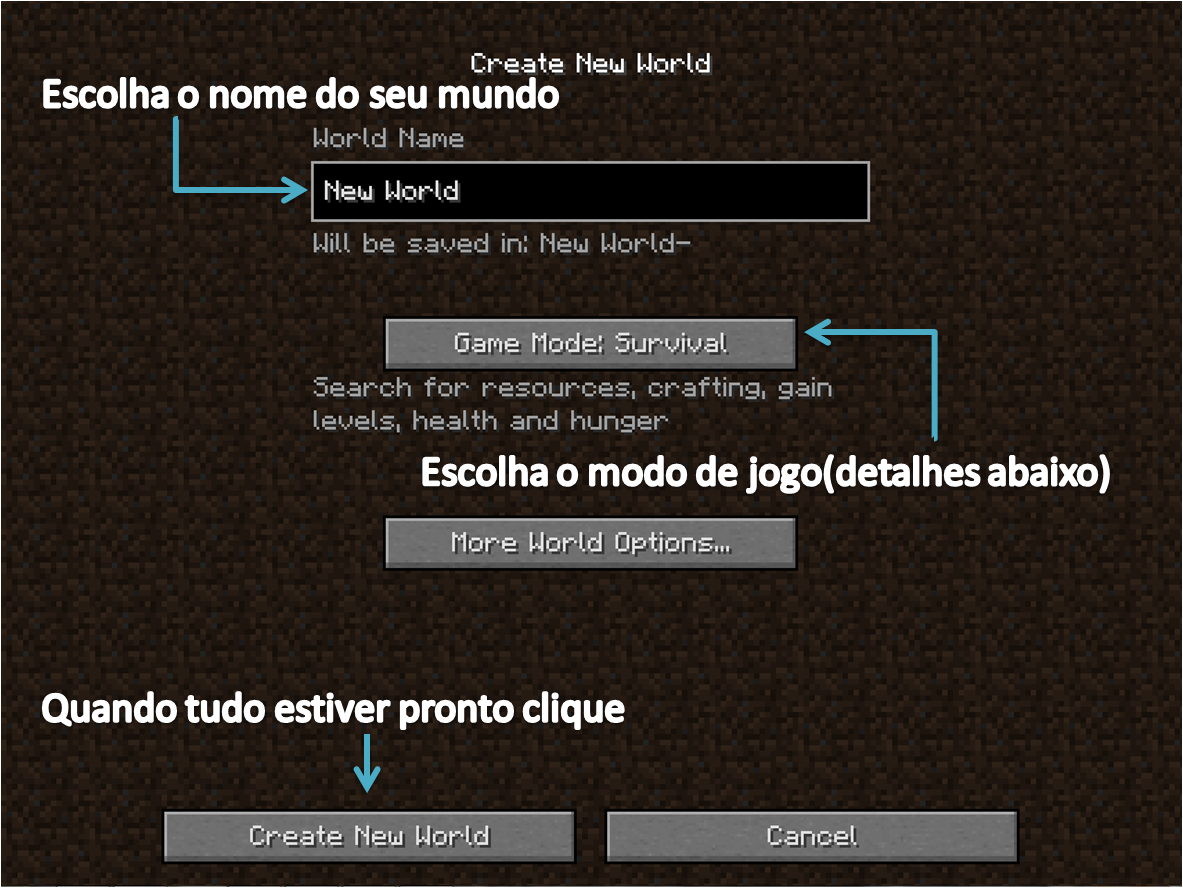 Novidades E Antiguidades Tutorial Como Jogar Minecraft 1 Como Criar