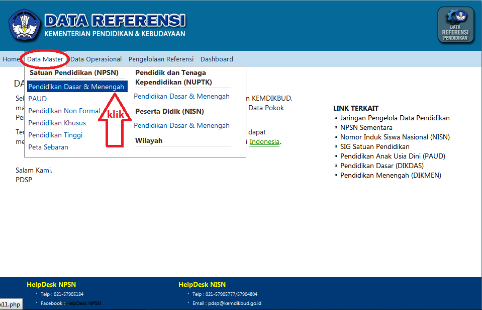 Untuk melihat Data Per-sekolah pada DATA REFERENSI KEMDIKBUD ~ BLOG EKO ...
