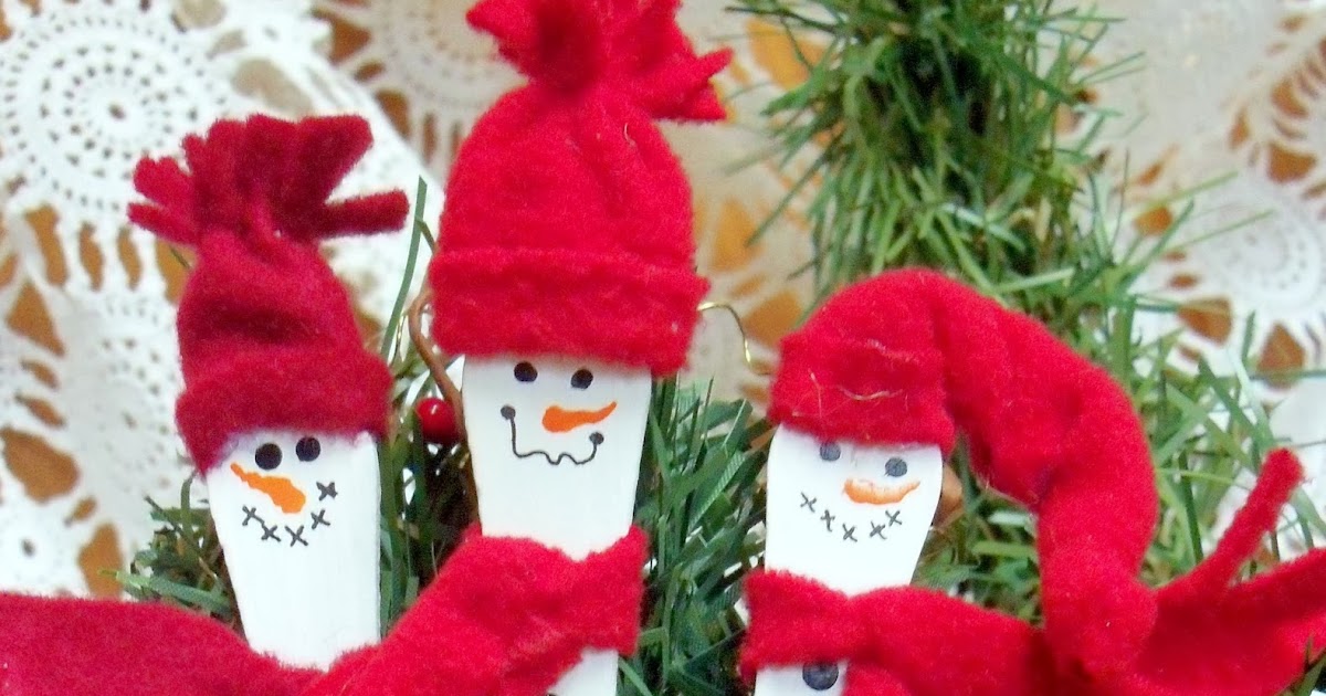 Make The Best of Things: Popsicle Stick Snowmen-Fast and Easy