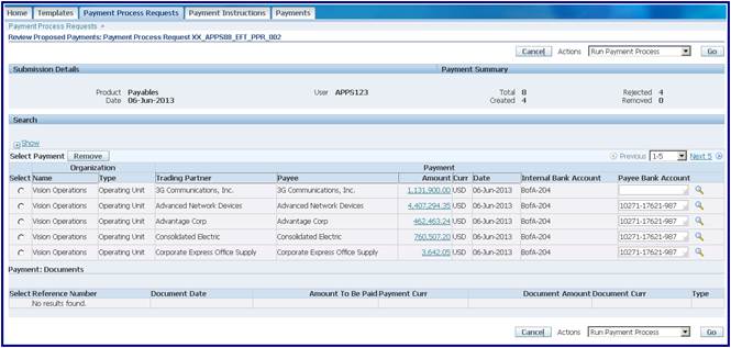 Oracle Applications Oracle R12 Electronic Funds Transfer Eft Payments Setups And Process