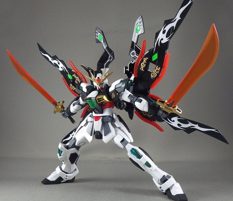 GUNDAM GUY: HGBF 1/144 Wing Gundam Zero Honoo Blaze Warrior - Custom Build