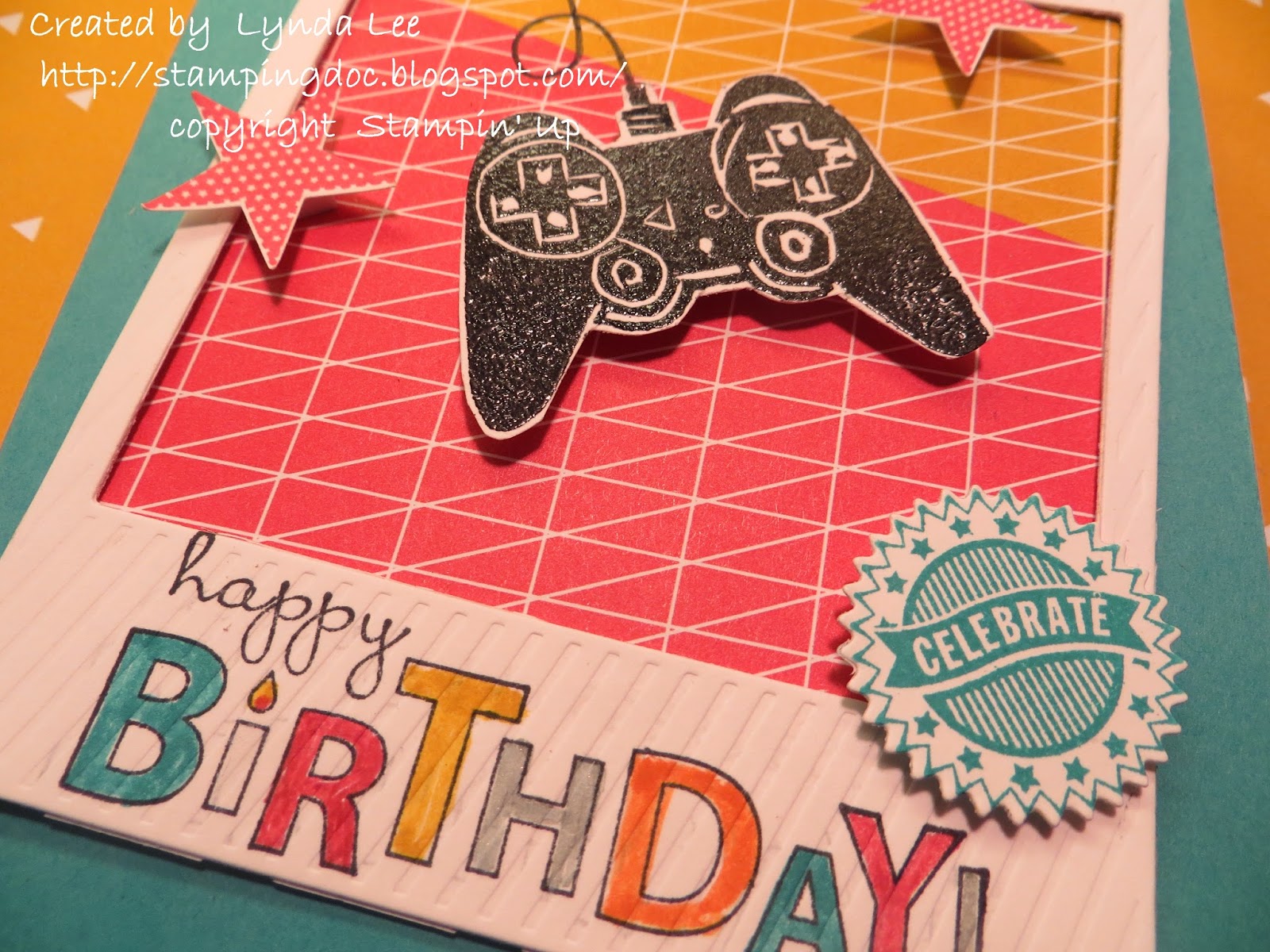 Lynda's Quiet Time : My Undefined Playstation Controller Birthday Card