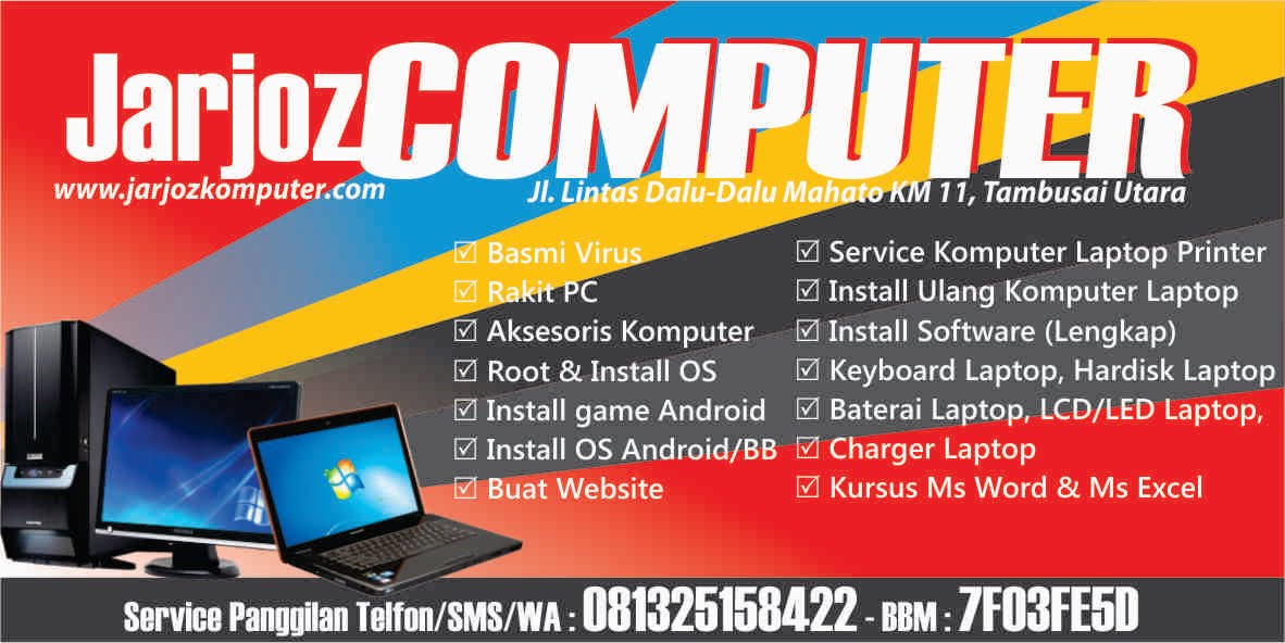 Contoh Brosur Jasa Service Komputer - Perumperindo.co.id