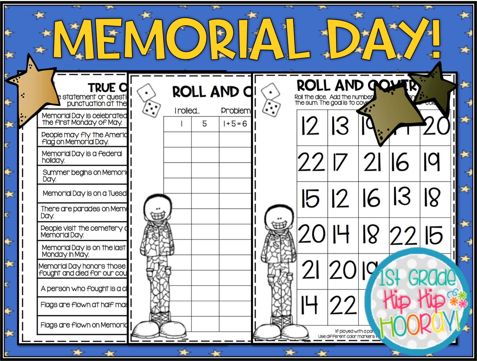 1st Grade Hip Hip Hooray!: Memorial Day