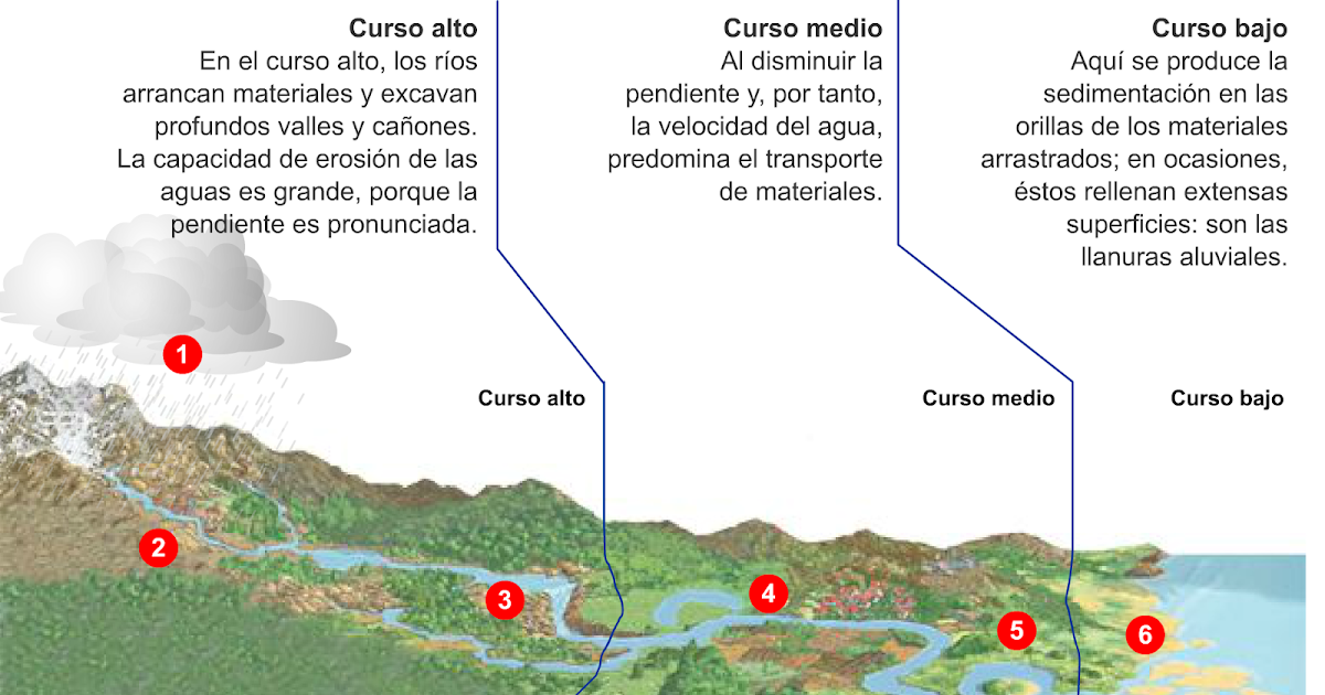 Los listillos de la clase: PARTES DE UN RÍO