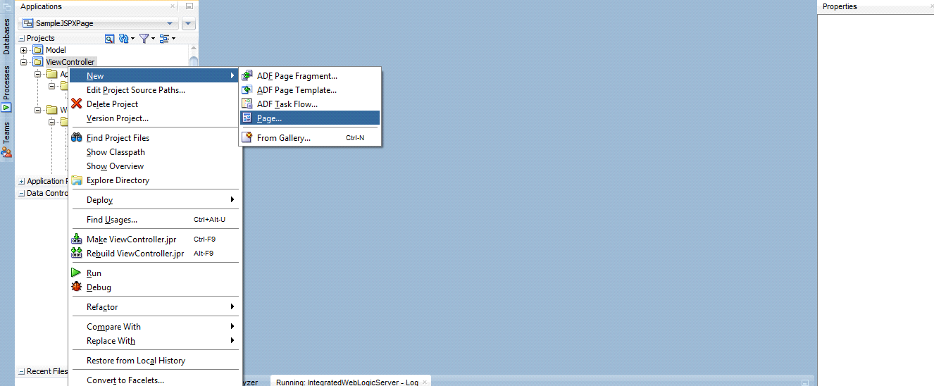 How to create JSF/JSPX page by using Jdeveloper 12c? ~ Oracle ADF 12c (Application Development ...