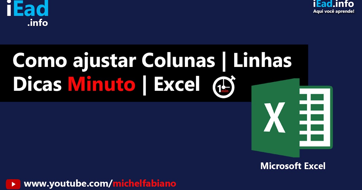Como ajustar colunas e linhas no Excel? | Dica de Excel | 01