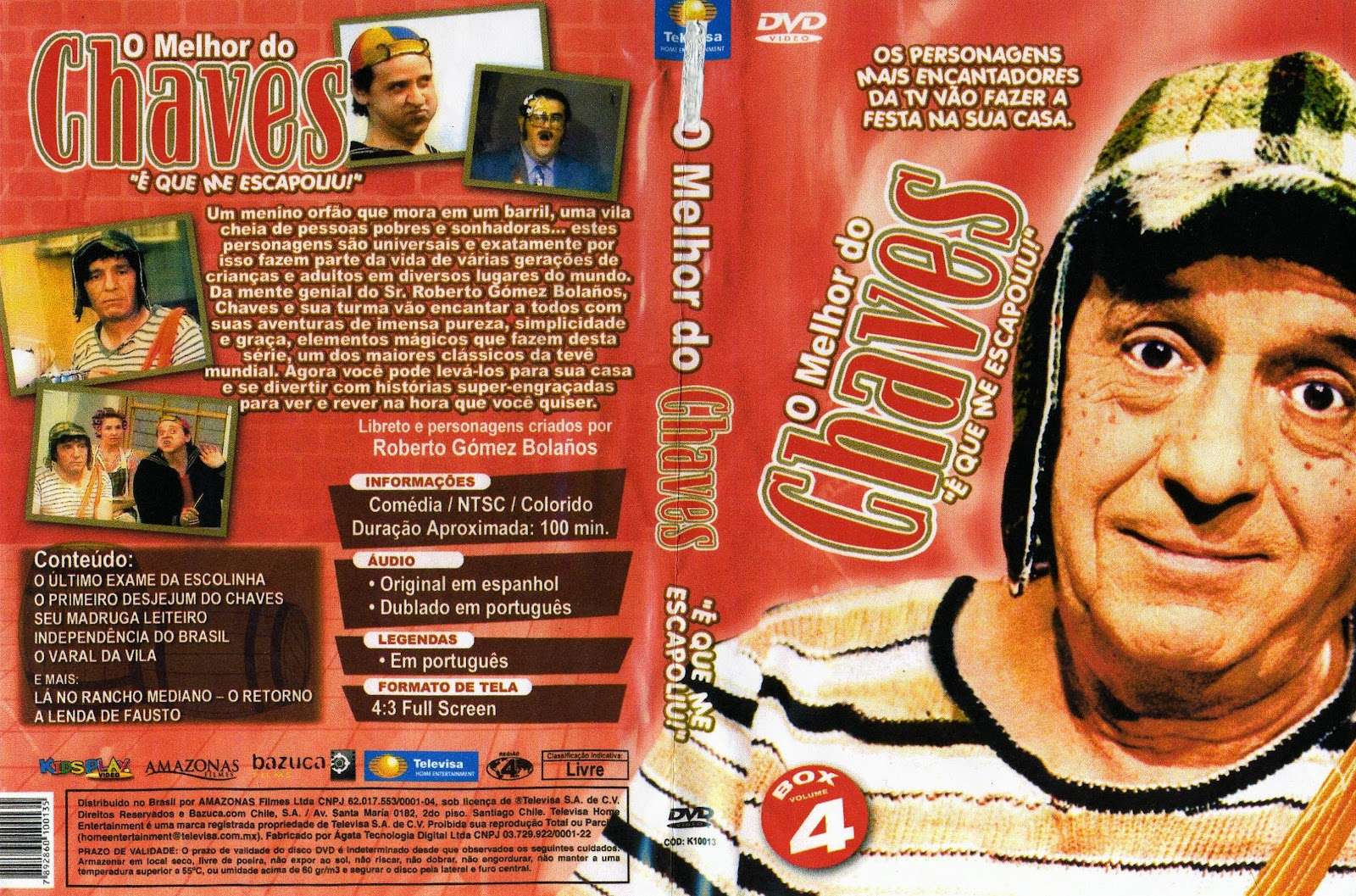 Tv de tubo - Oficial: O melhor do Chaves volume 4 (DVD-R Oficial)
