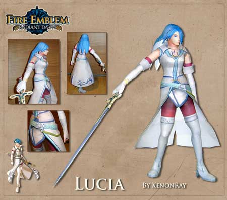 Papercraft - Fire Emblem: Radiant Dawn Lucia - Papercraft4u | Free ...
