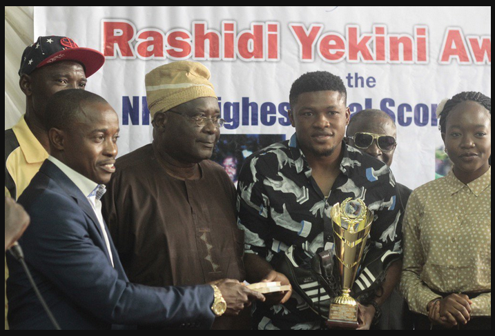 Photos; Rashidi Yekini Foundation Rewards Super Eagles Player With Cash ...