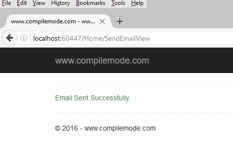 Sending Emails in ASP.NET MVC