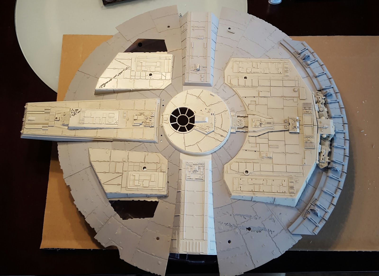 Millennium Falcon Model Build Diary: Pt. 17 Finishing Bottom Hull Plating