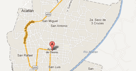 Acatlán de Osorio: Ubicación de Acatlán