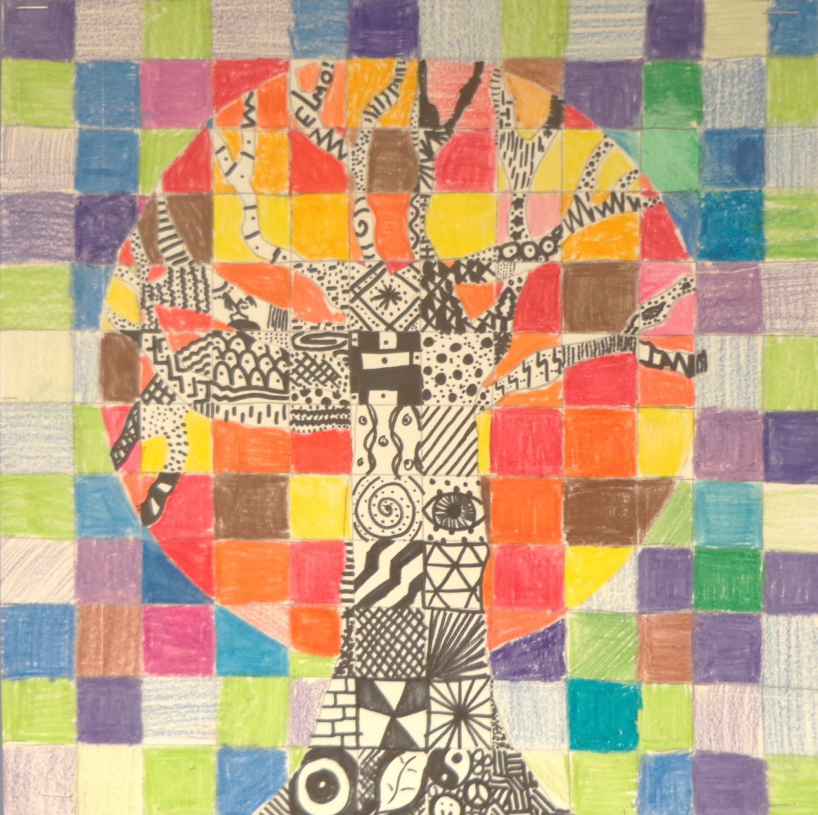 The Art Factory: Warm and Cool Autumn Trees