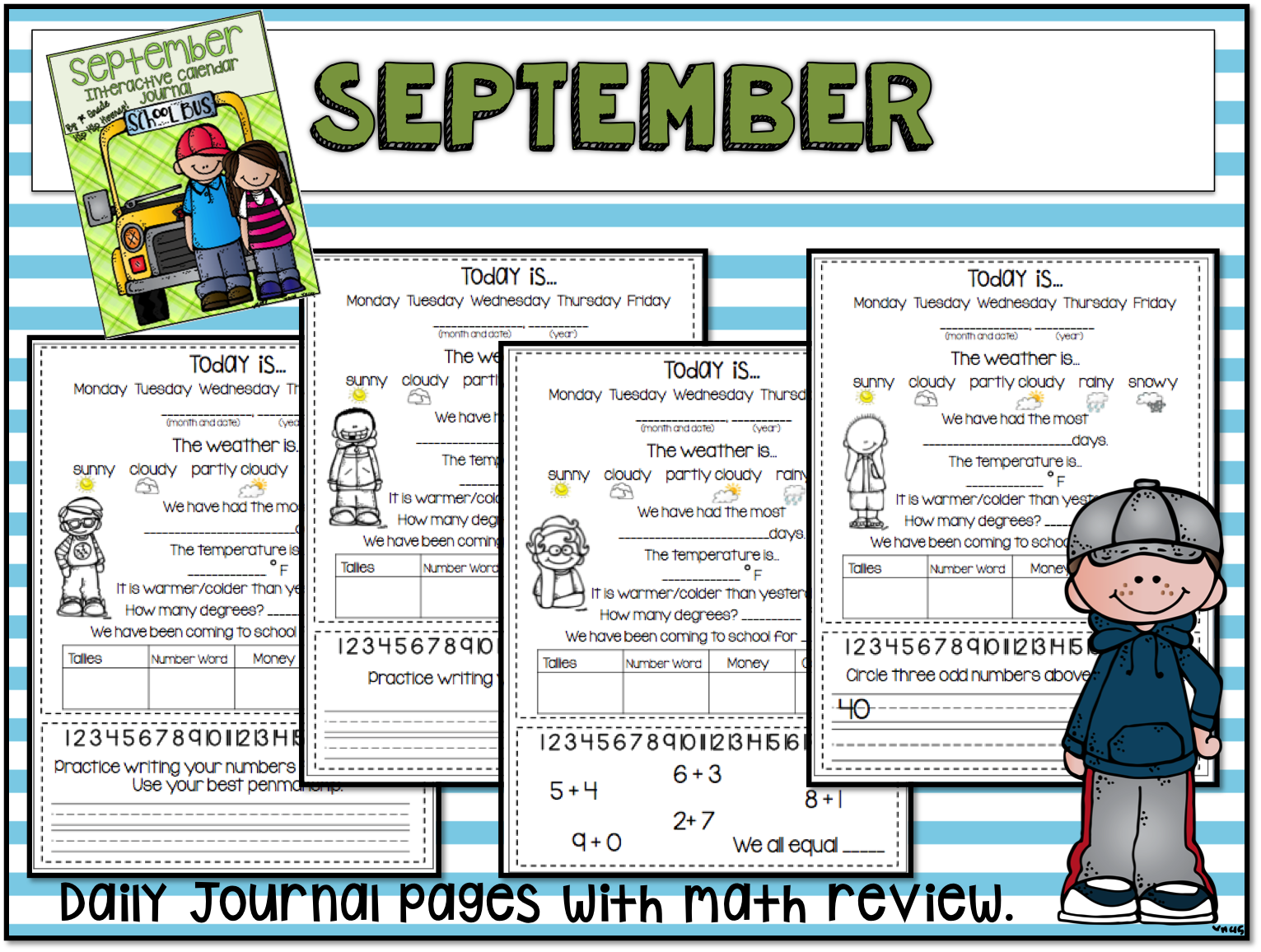 1st Grade Hip Hip Hooray!: September Calendar and September Poetry!
