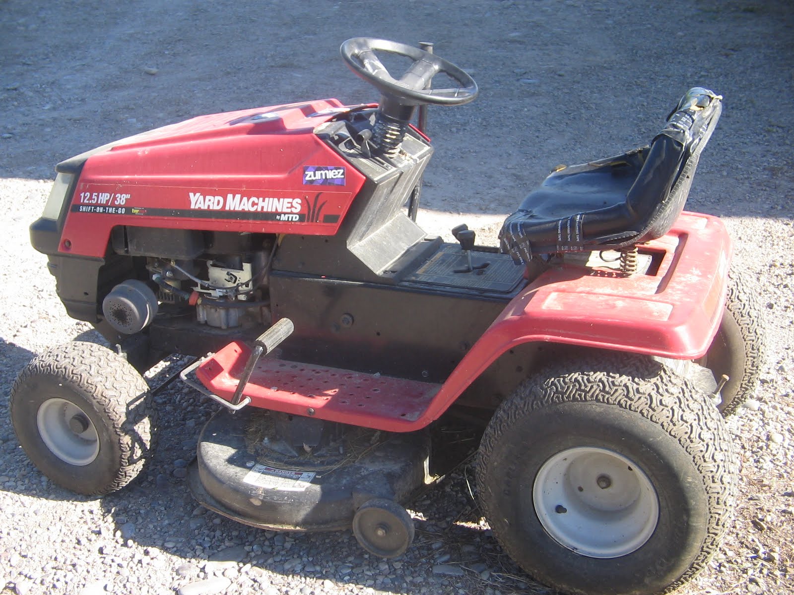 Summer Days: YardMachine Riding Lawnmower
